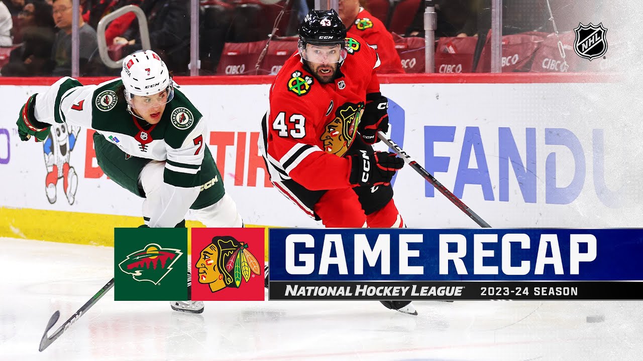 Wild @ Blackhawks 2/7 | NHL Highlights 2024 - The Hockey Buzz