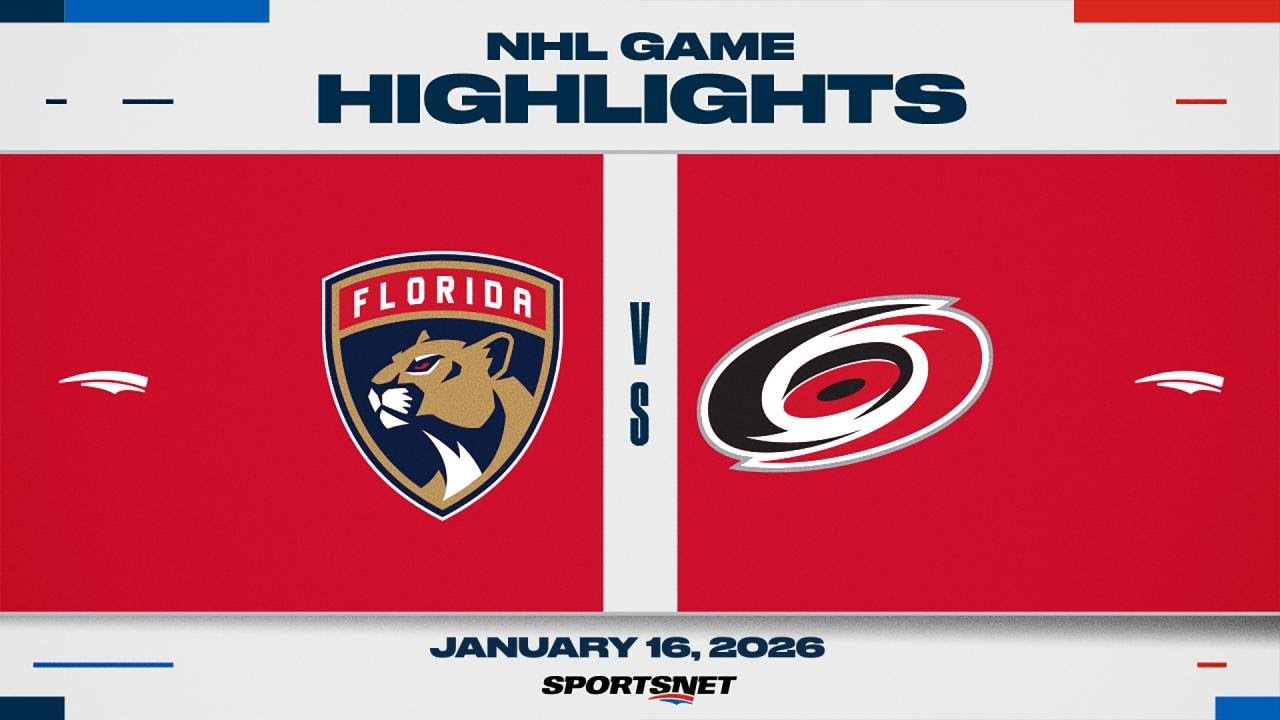 NHL Highlights | Panthers vs. Hurricanes – January 16, 2026 – The ...